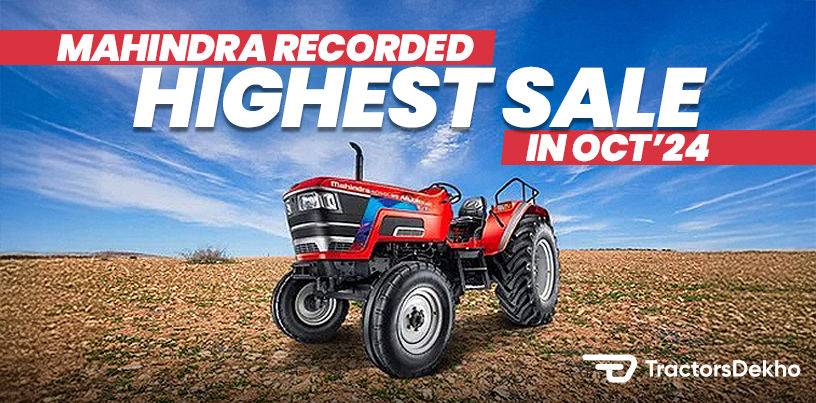 Mahindra Tractor Sold 65453 Tractors, Registered 30% Hike In October ...