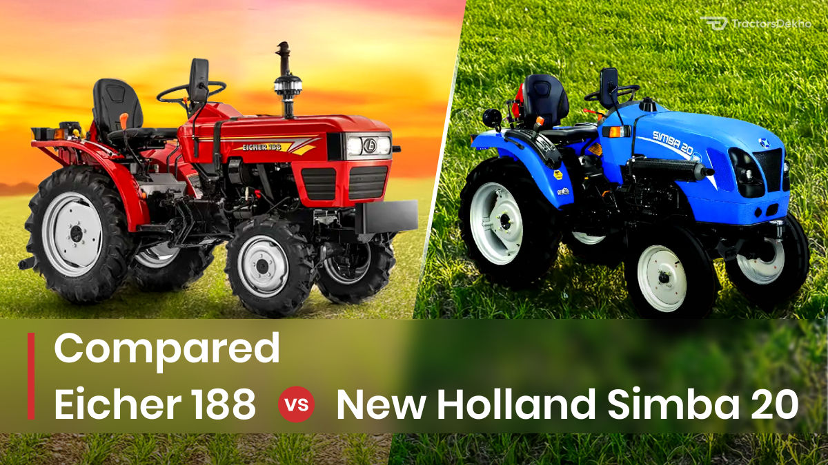 Eicher 188 Vs New Holland Simba 20 | Tractorsdekho.com