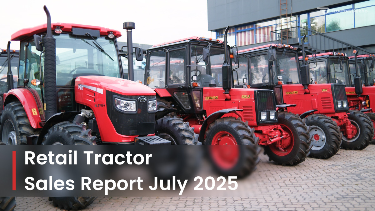 Retail Tractor Sales Show Growth By 10.96% in July'25 | Tractorsdekho.com