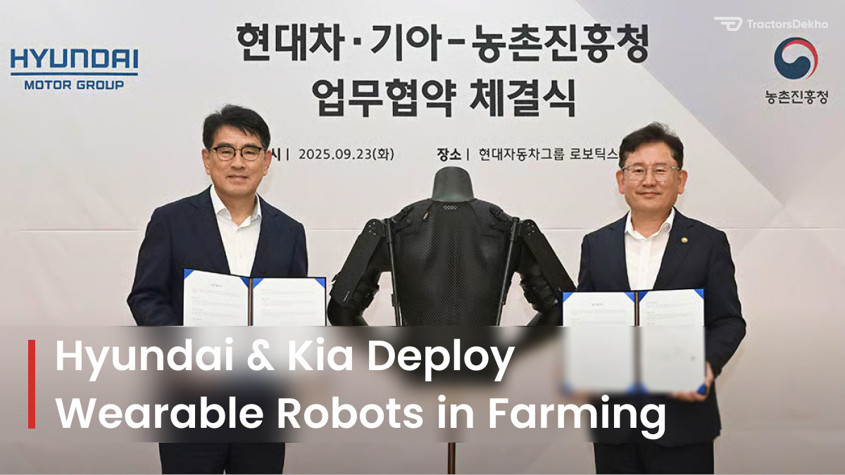 Hyundai & Kia Deploy Wearable Robots in Farming | Tractorsdekho.com