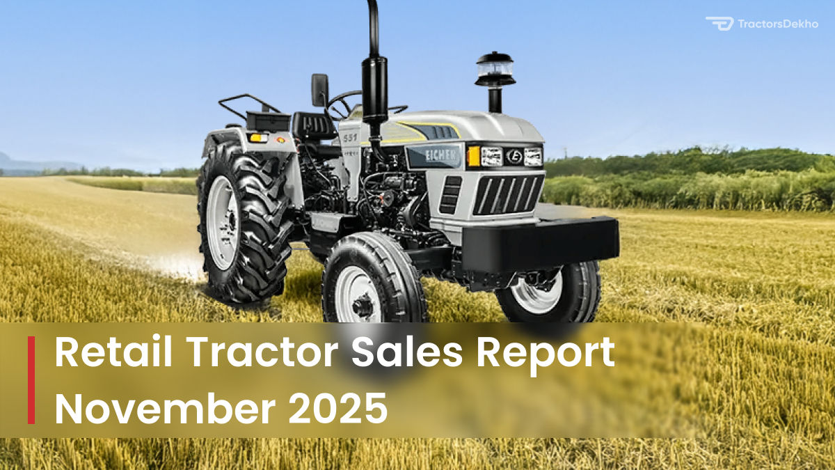Retail Tractor Sales Report November 2025 | Tractorsdekho.com