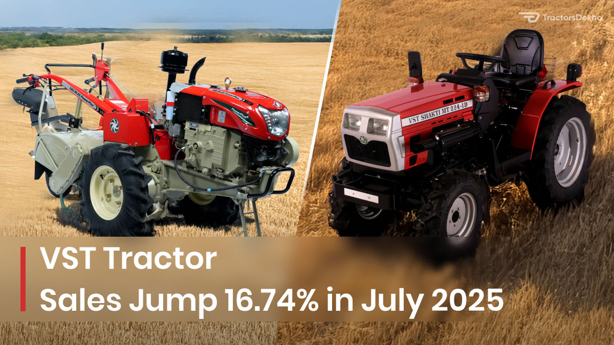 VST Tractor Sales Report July 2025 | Tractorsdekho.com